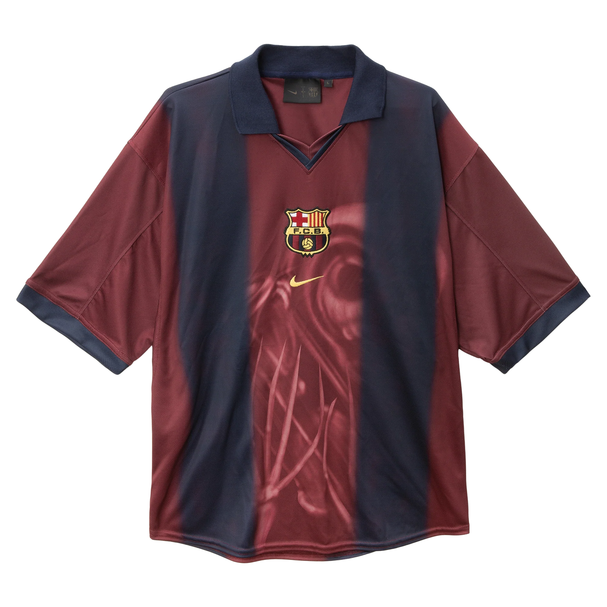 Travis Scott x Nike x FC Barcelona Retro 2000/01 Home Skeleton Jersey ...